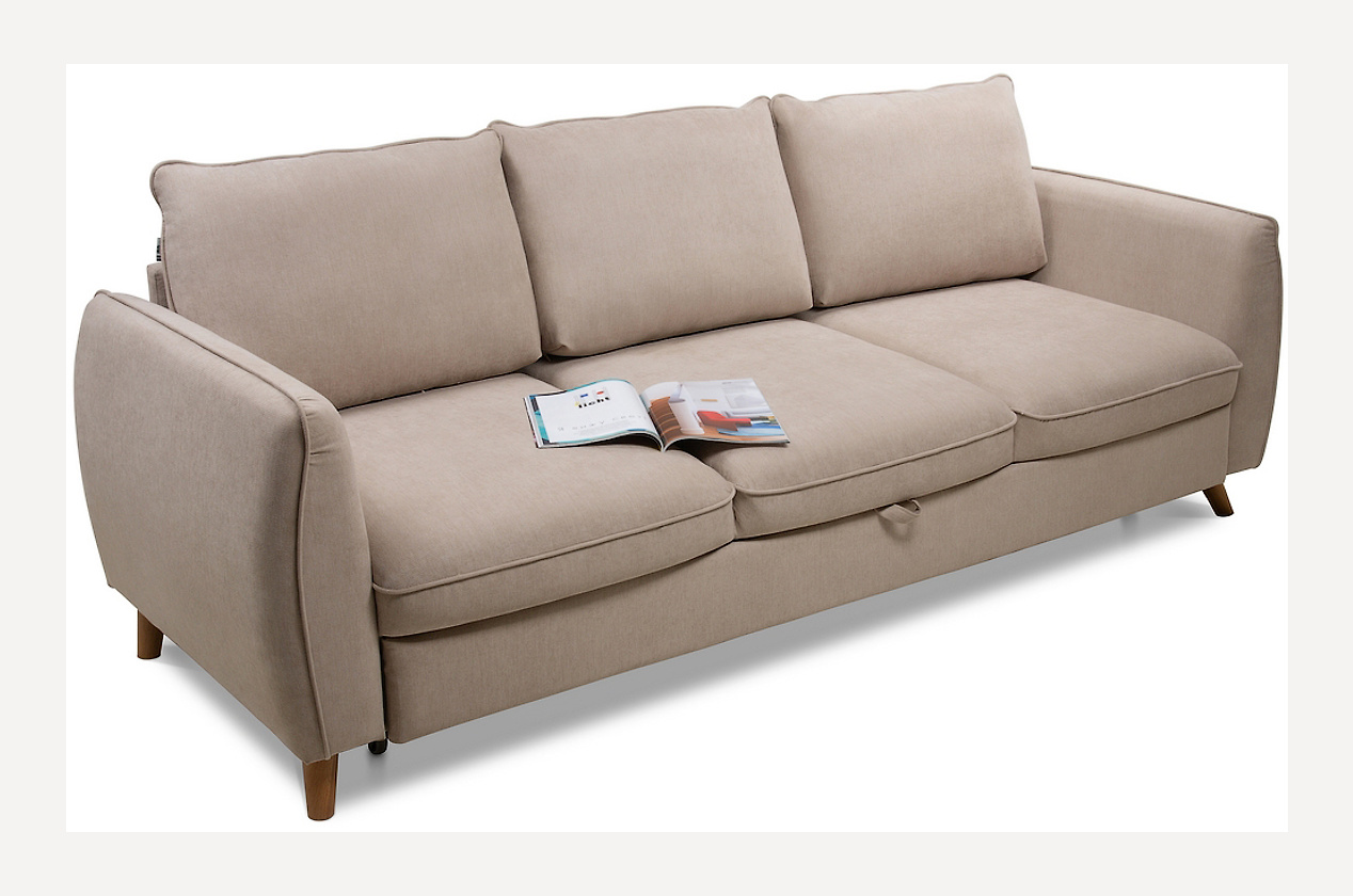 Диван Плэнтис Velvet Beige – купить в Москве по цене 39 990 рублей в ...