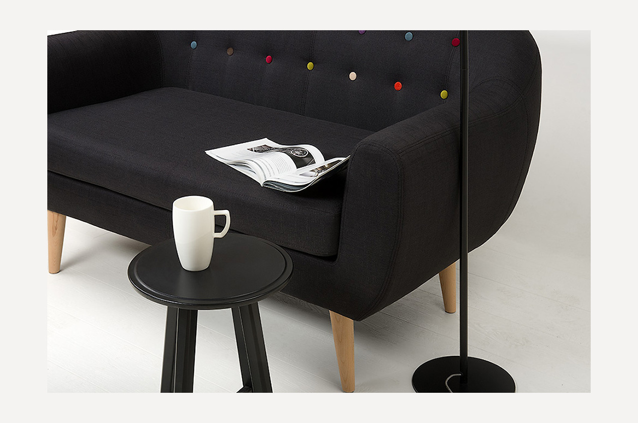 Диван Роттердам Textile Black – купить в Москве по цене 25 990 рублей в ...