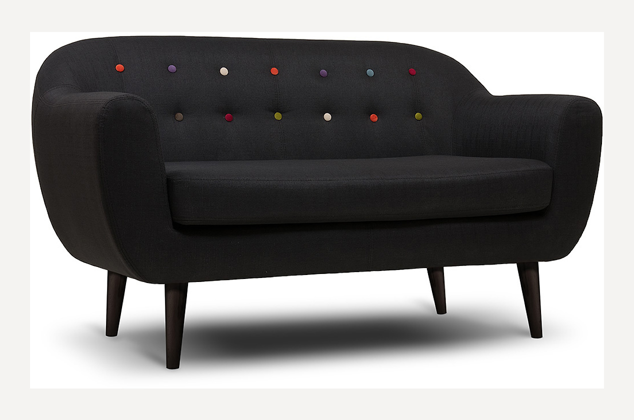 Диван Роттердам Textile Black – купить в Москве по цене 25 990 рублей в ...