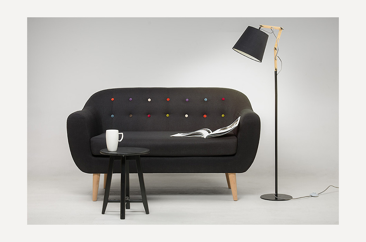 Диван Роттердам Textile Black – купить в Москве по цене 25 990 рублей в ...